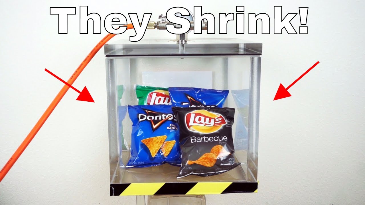 What Happens When You Take All the Air Out of Lays? Shrinking Potato Chip Bags in a Vacuum Chamber