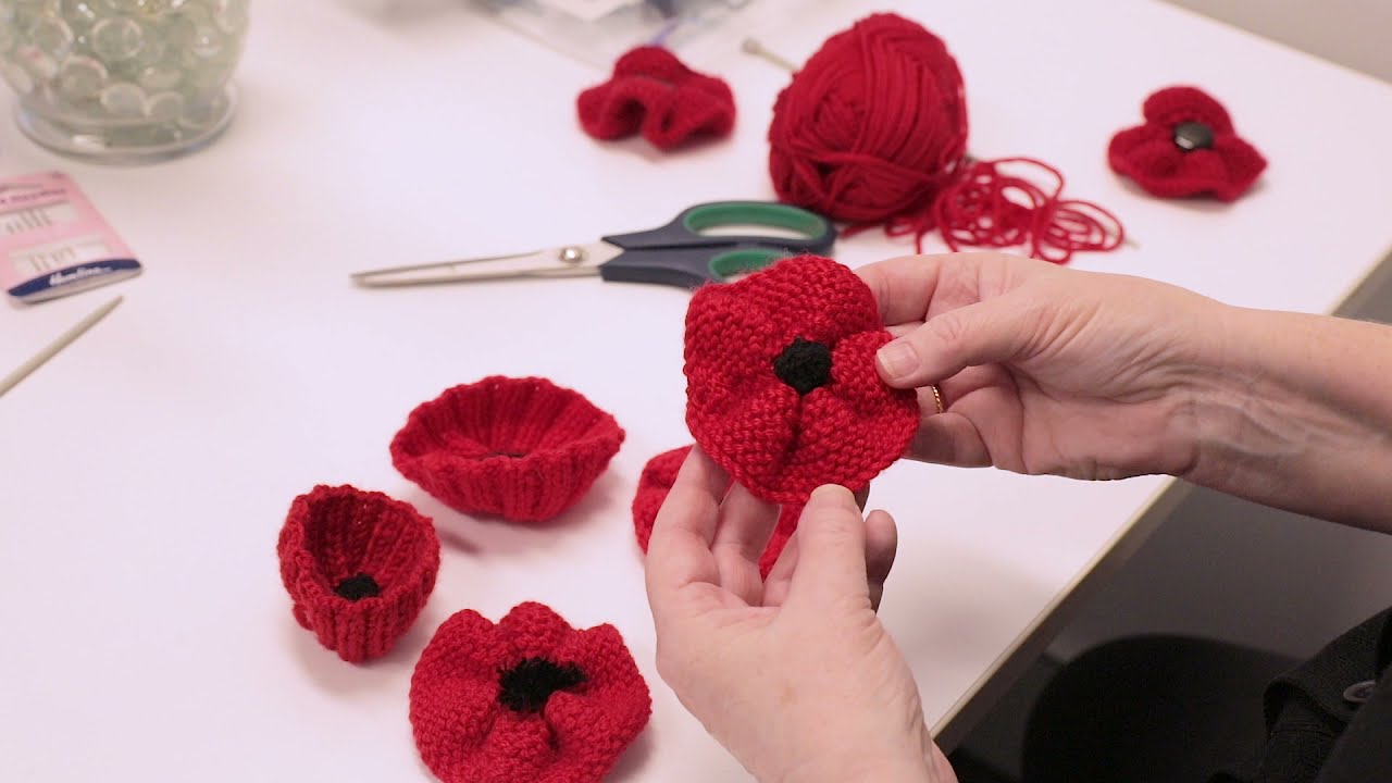How to Make a Knitted Poppy