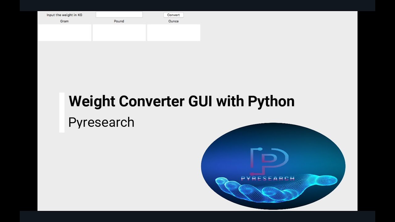 Weight Converter GUI with Python