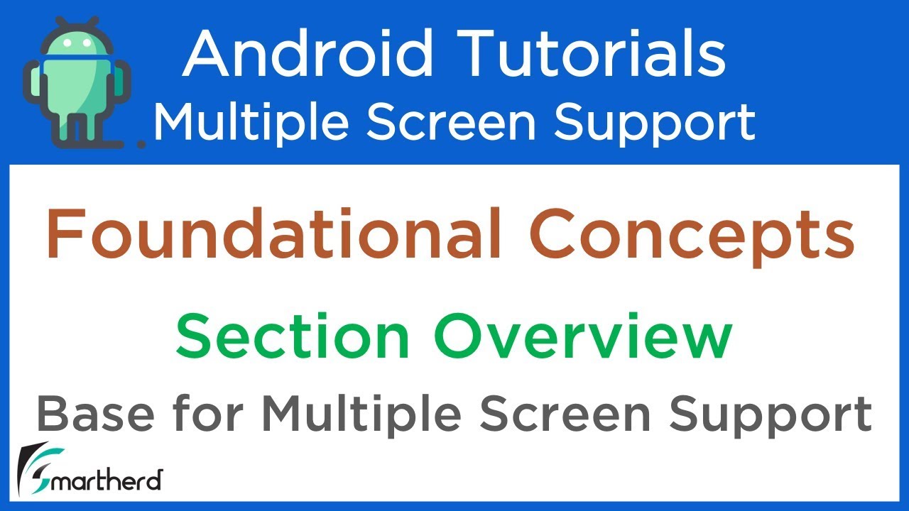 Android Multiple Screen Support: Section One: Overview #1.1