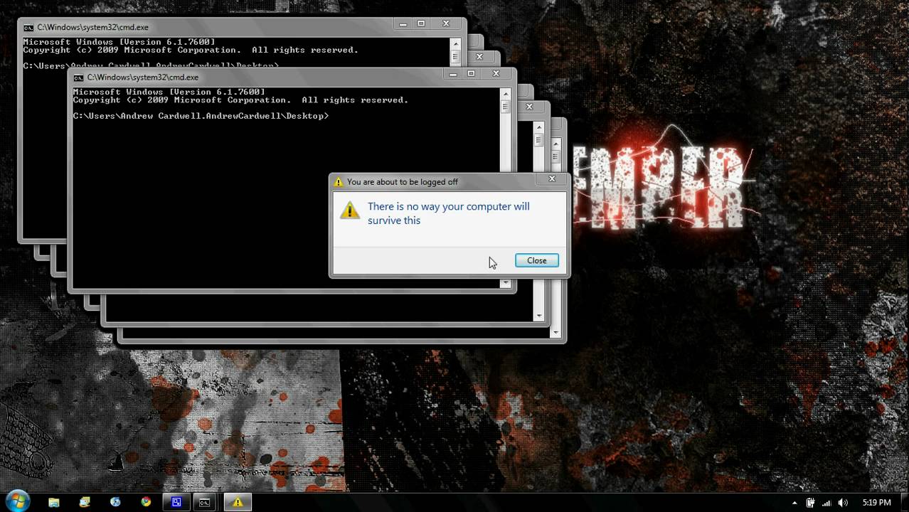 Hacking with Notepad/CMD (Funny Trick)