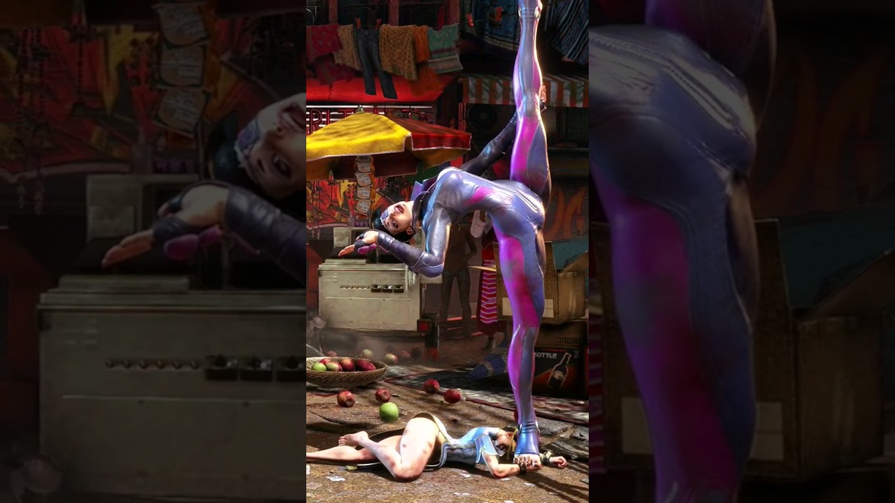 GIANT Juri Win Pose vs Baby Chun-Li 😆 SF6 Fun MOD