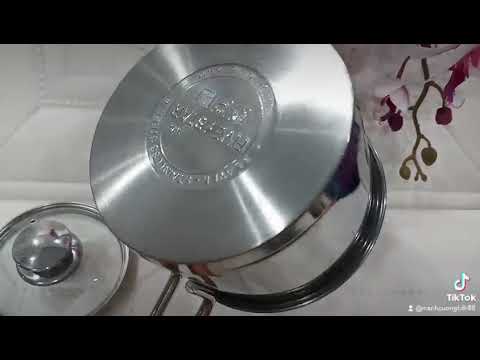 SALE RẺ_ Quánh nấu cháo, nấu bột inox 430 Fivestar nắp kính_ size 12cm_đun được bếp từ,