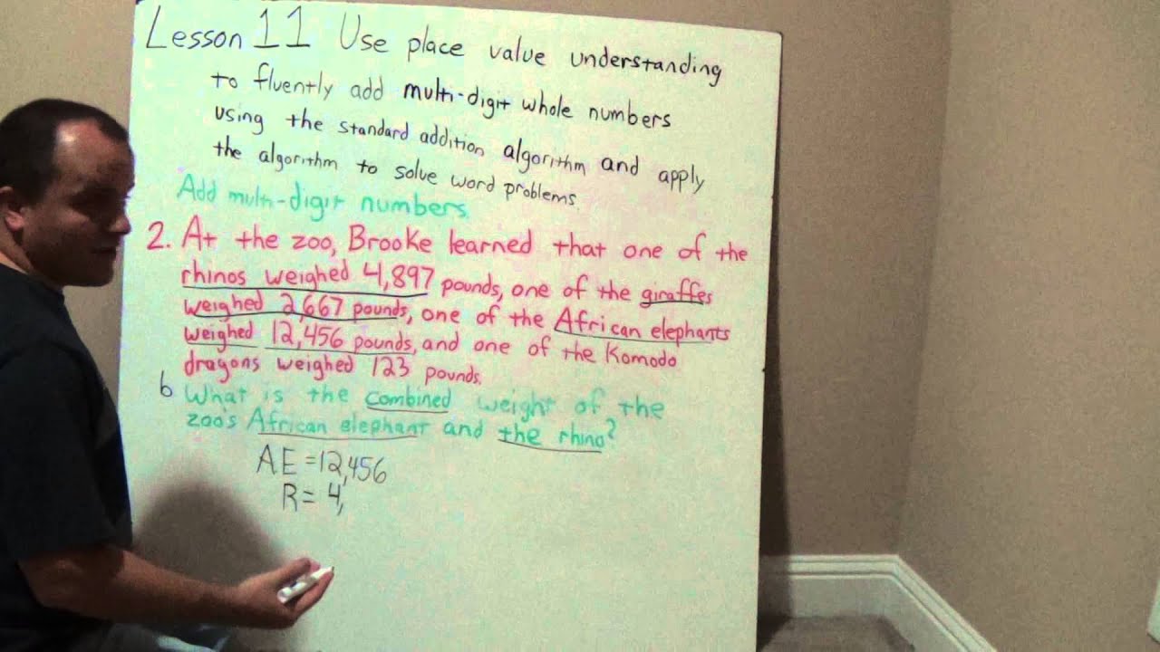 4th Grade Math Common Core: Module 1 Lesson 11