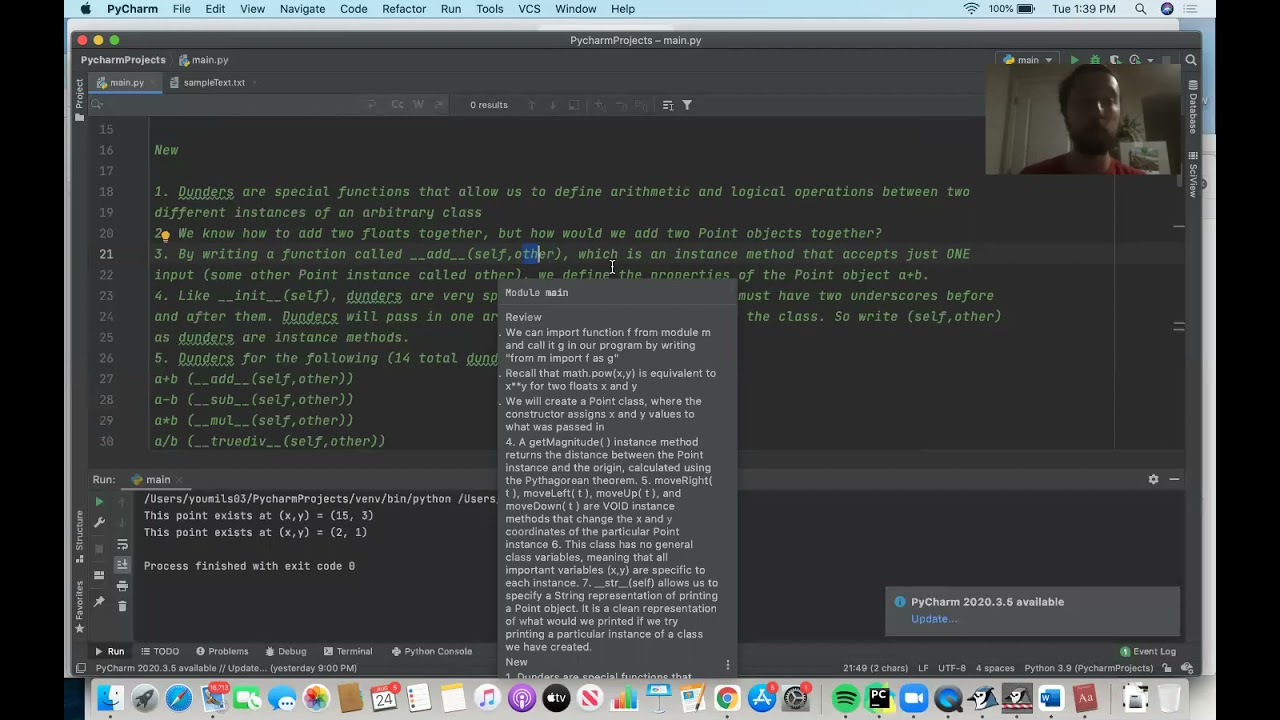 Python Programming: Lesson 36 - Magic Methods (AKA Dunders)