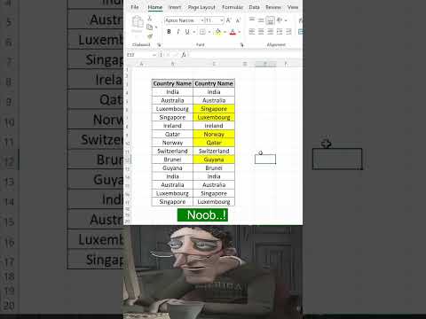 "How to Compare Data in Excel ✅ | Side-by-Side, Highlights, and Match Checks" #exceltips