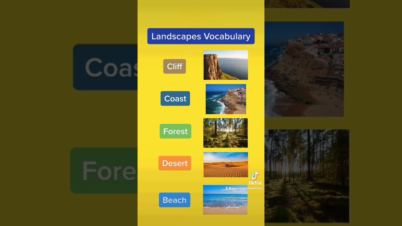 Landscapes Vocabulary 🏞🌅🌇🌉