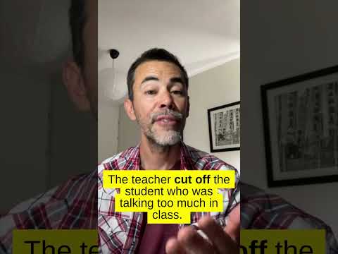 Phrasal Verb - CUT OFF - English Vocabulary #shorts