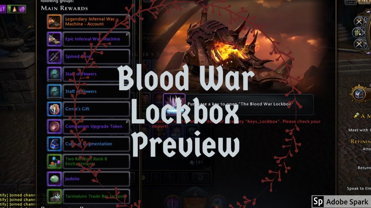 Neverwinter New Blood War Lockbox ||Preview||