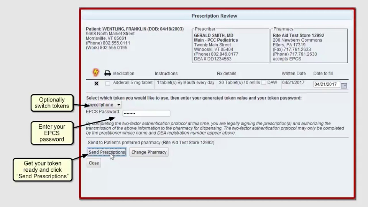 PCC eRx - EPCS Enrollment