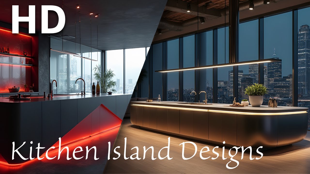 Top Futuristic Modern Kitchen Island Designs | Luxury Open Plan Kitchen Ideas 2025