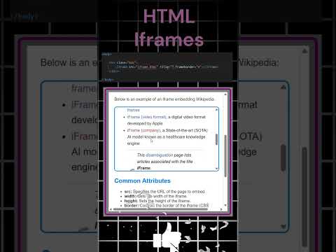 HTML Iframes | CSS | JS | Web Tech | #shorts #viralshorts #coding