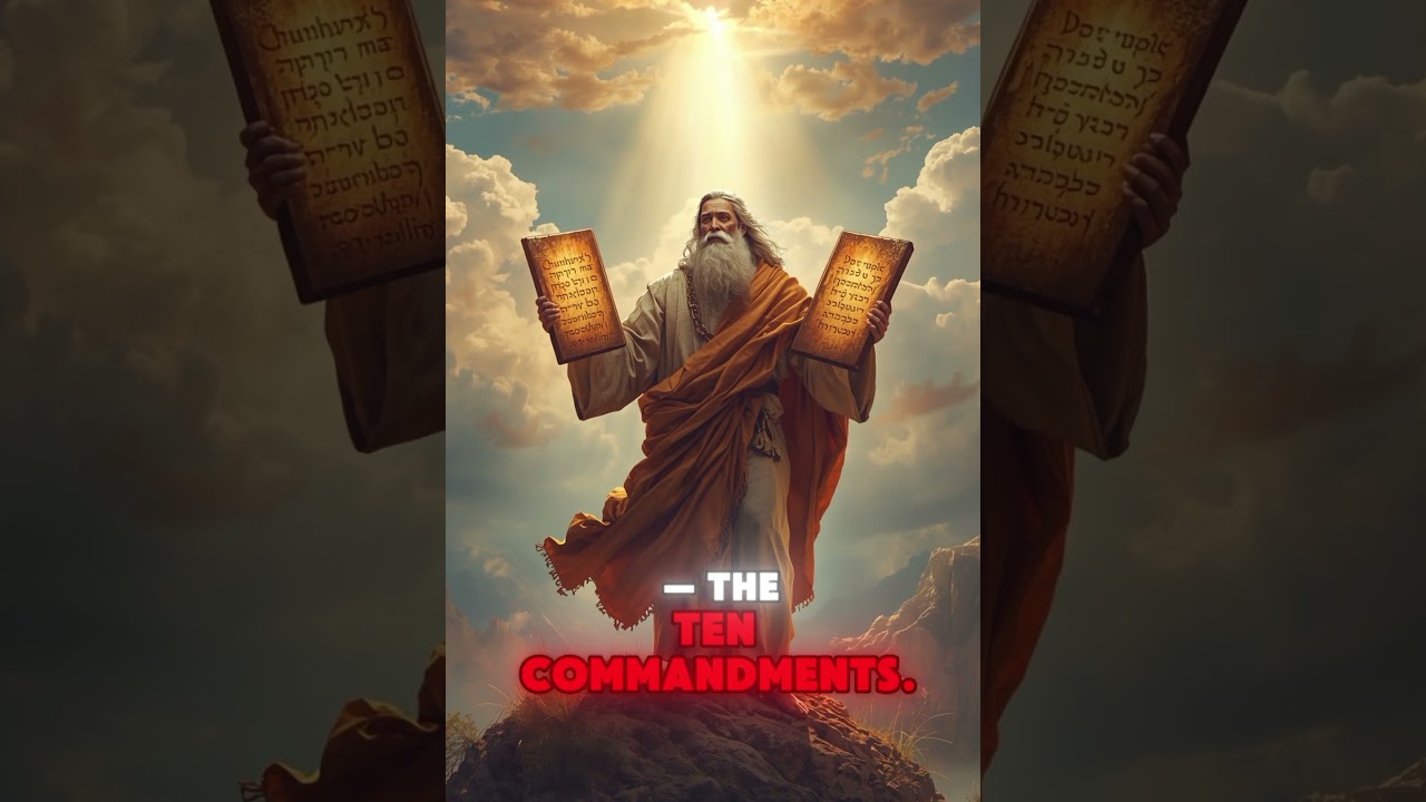 Moses Receives the Ten Commandments on Mount Sinai 🌄 | Bible Story #Moses #TenCommandments #Bible