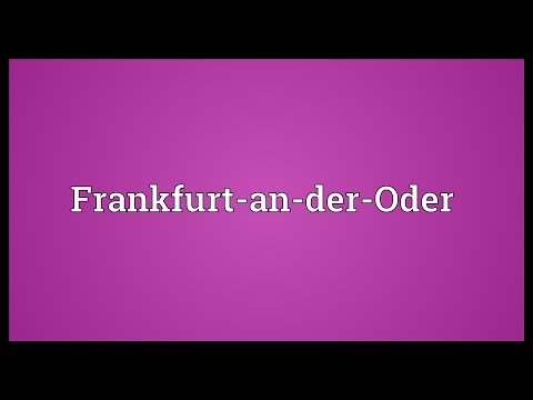 Frankfurt-an-der-Oder Meaning