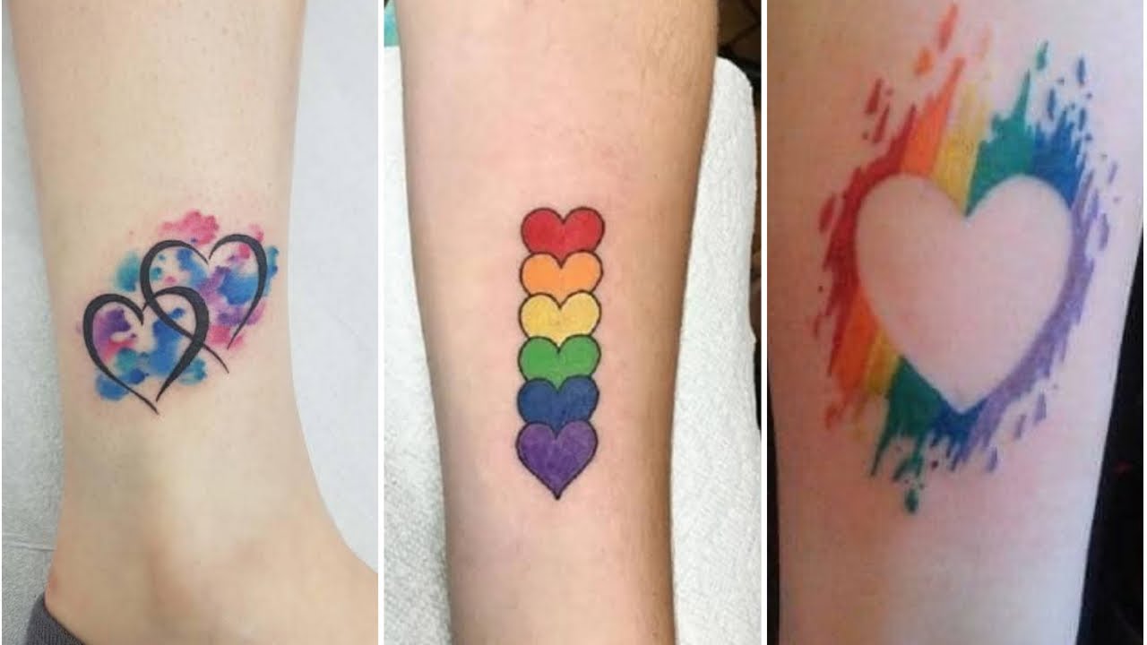 Wow, Check Out These UNIQUE Colorful Heart Tattoo Designs For Girls 2024 | Women Tattoo Fashion 2024