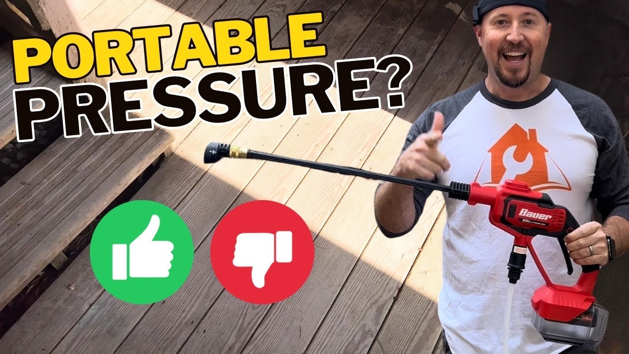 Harbor Freight Bauer 20V Portable Power Washer: DOES IT WORK?!