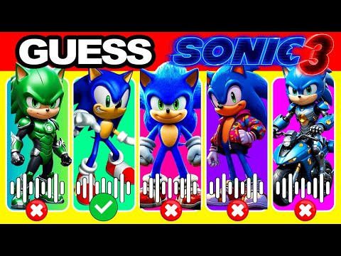 Guess The Sonic Demons The Hedgehog 3 Character by Their Voices #5 🎬🦔💙 Sonic 3 Movie Songs Quiz