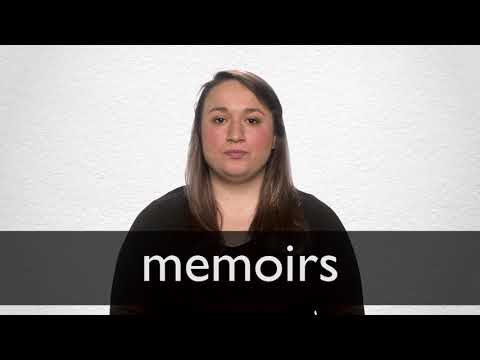How to pronounce MEMOIRS in British English