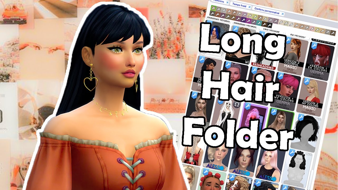 Long Hair Folder |  the sims 4