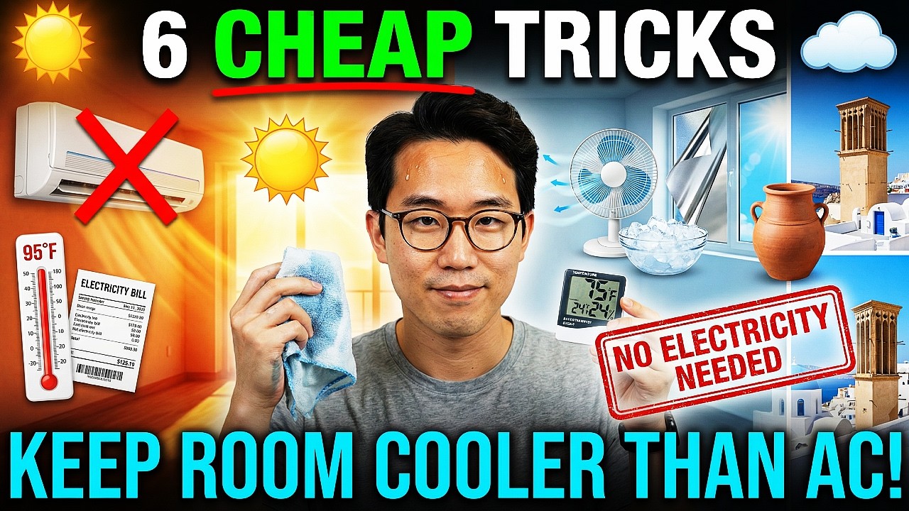 6 CHEAP Tricks That Keep Your Room COOLER Than AC This Summer!