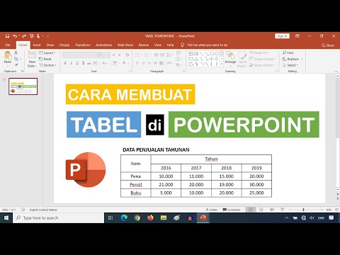 How to Make a Table in PowerPoint | Indonesian Powerpoint Tutorial
