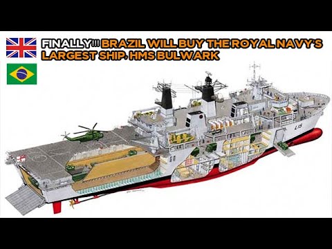 Finally!!! Brazil will buy the Royal Navy's largest ship, HMS Bulwark