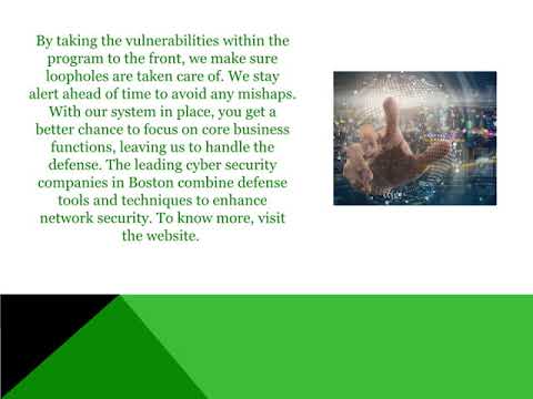 The world famous cyber security companies in boston