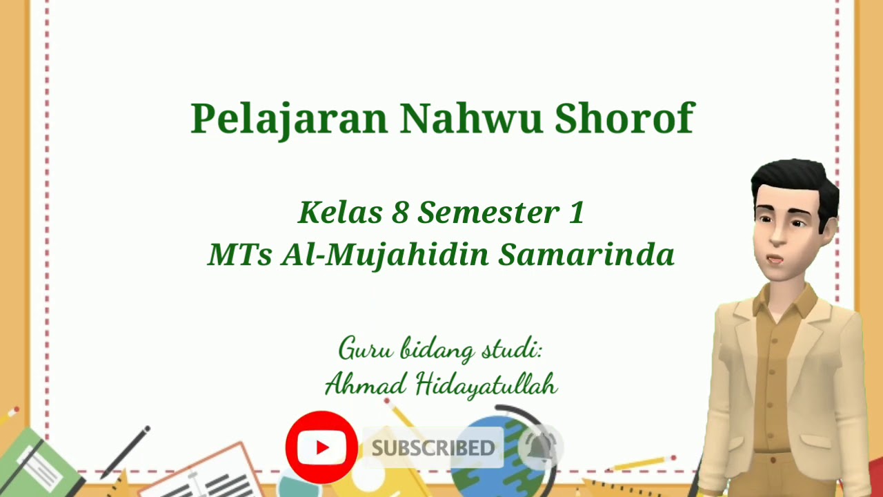 Pelajaran Nahwu Shorof Praktis | Syibhul Jumlah | MTs Kelas 8