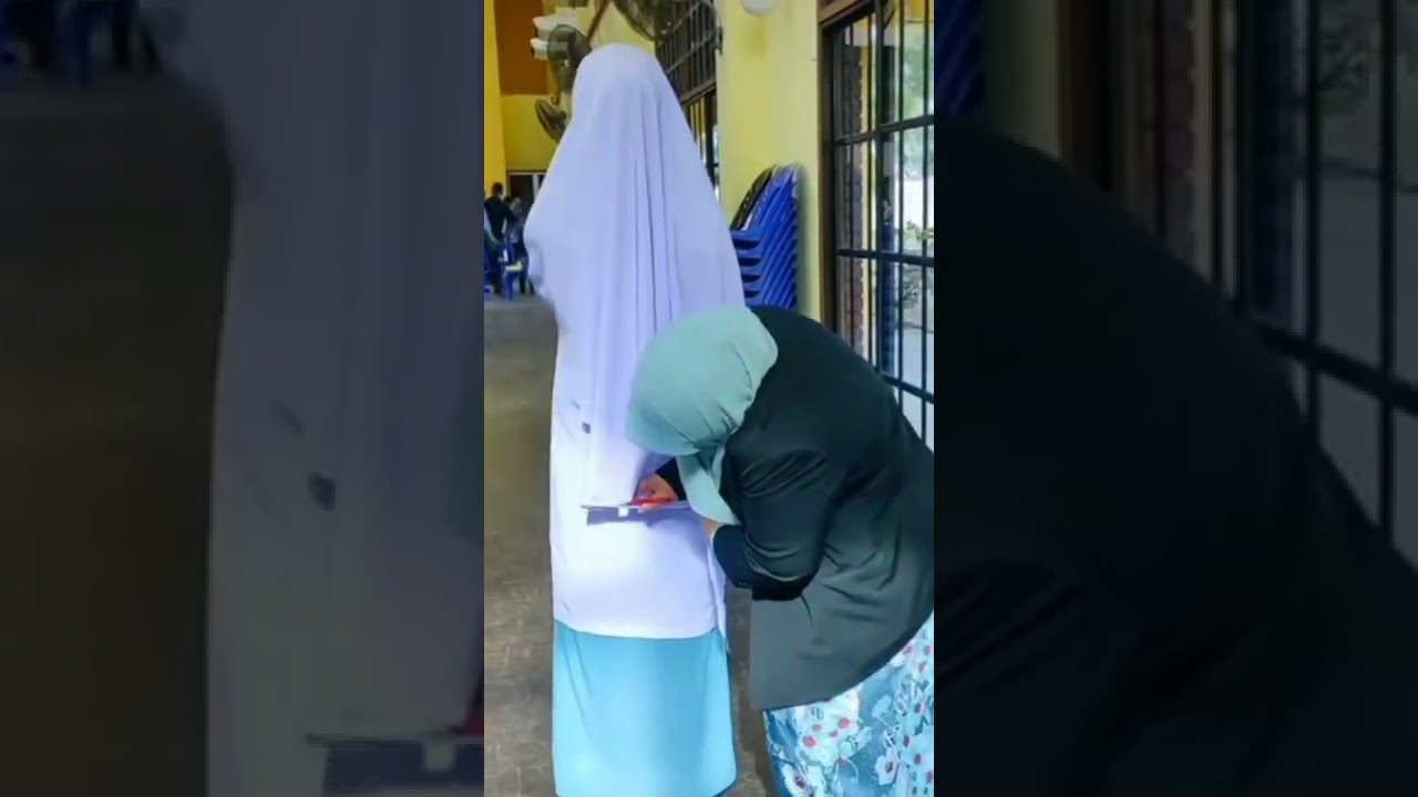 Guru gunting tudung sebab terlalu labuh