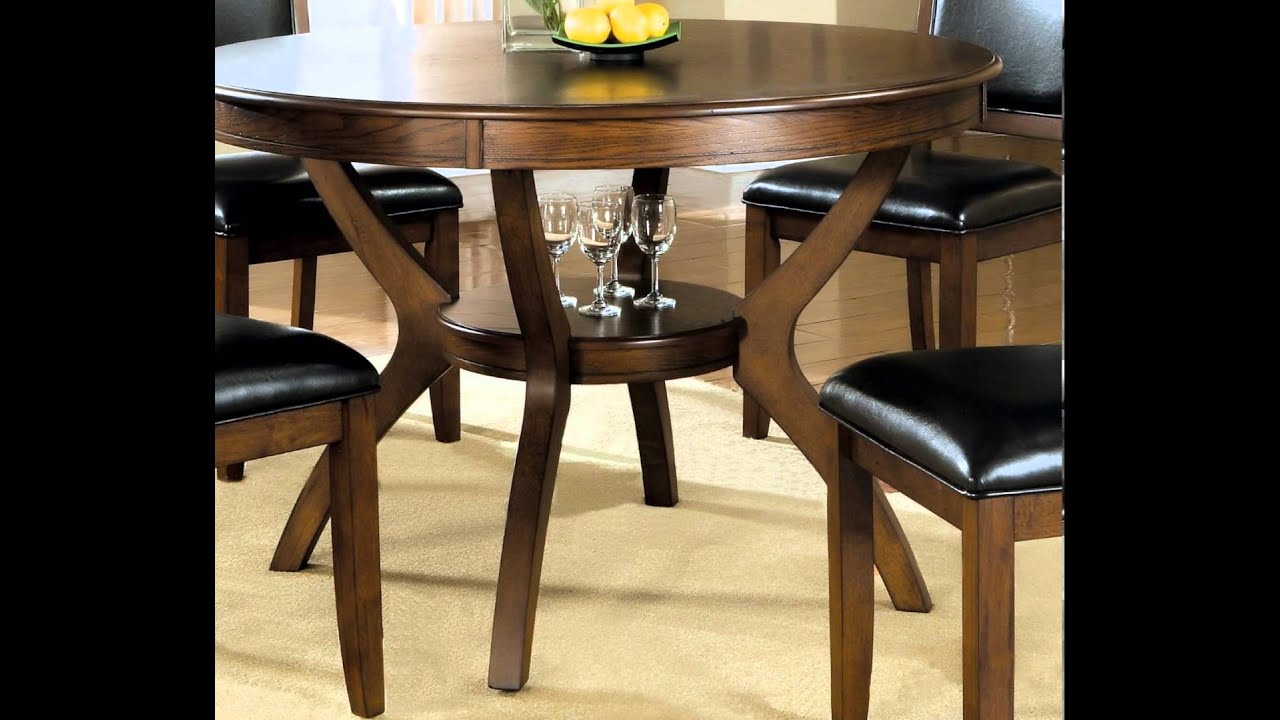 Coaster Dining Table, 48-Inch, Dark Walnut