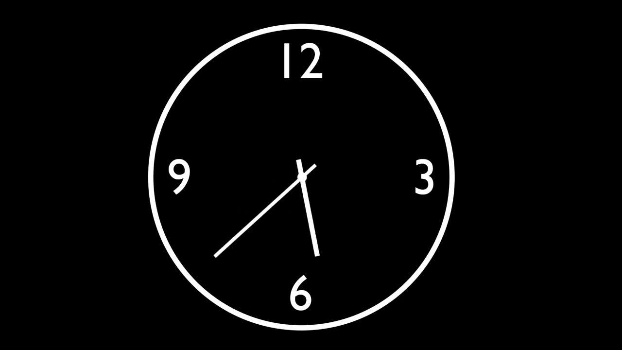 Simple Clock Face Videvo PNG