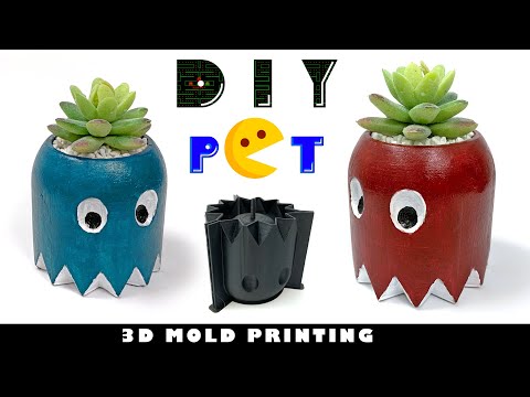 STL file Pac-man pot mold 🪴・3D printer design to download・Cults