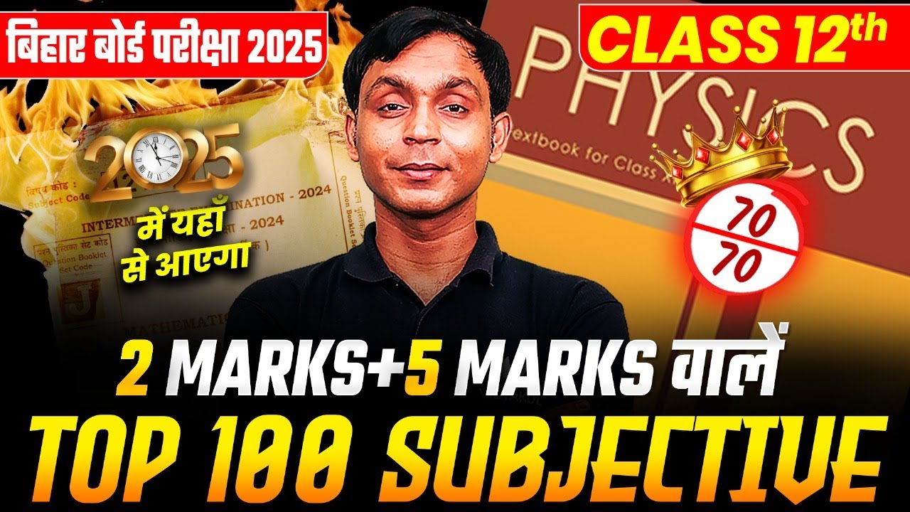 Mastering Class 12 Physics: Essential Subjective Questions for Bihar Board | Galaxy.ai