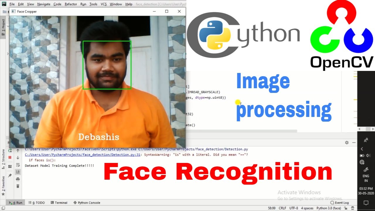 Face Recognition using Python and OpenCV | image processing | Demo video |