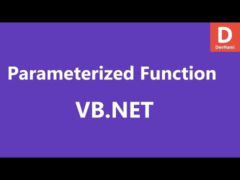 Learn VB Net Parameterized Function - Mind Luster