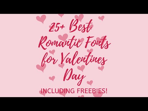 Best Free and Paid Romantic Fonts for Valentines Day