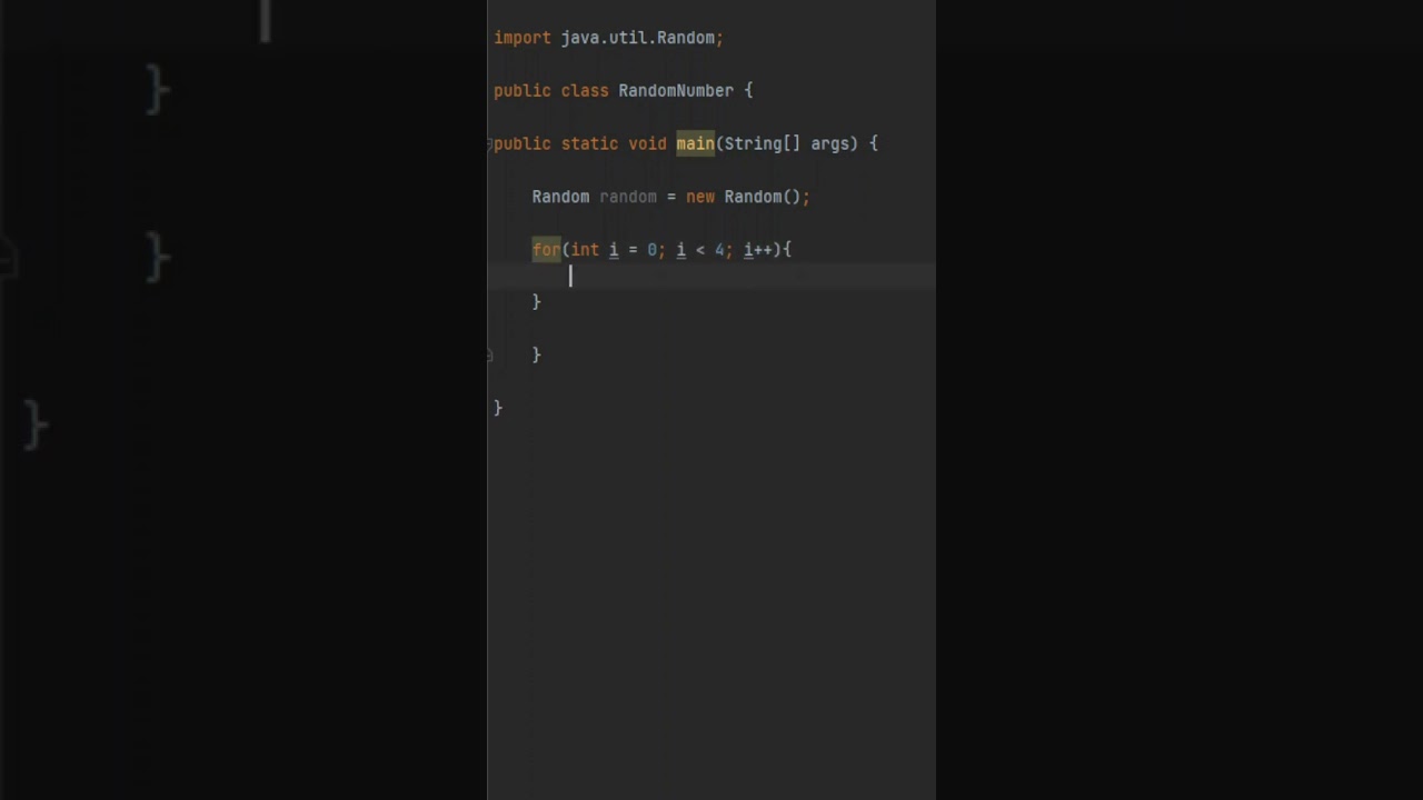 Random Number in Java #shorts