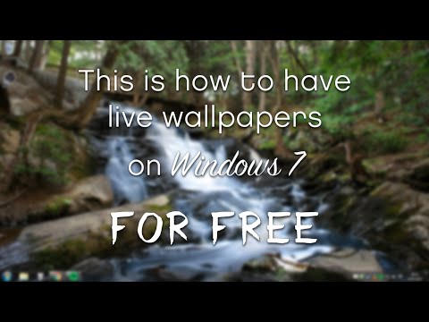 How to set live wallpapers on Windows 7 for free?!