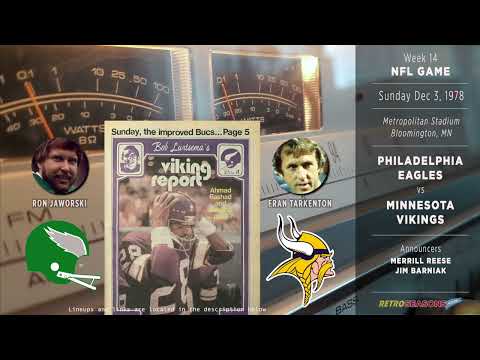 1978-Dec-03 • PHI/MIN • Philadelphia Eagles vs Minnesota Vikings - Radio