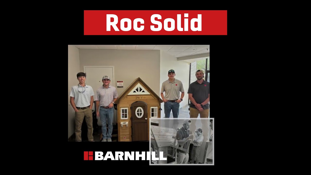 Interns 2025 Build Playhouses with Roc Solid