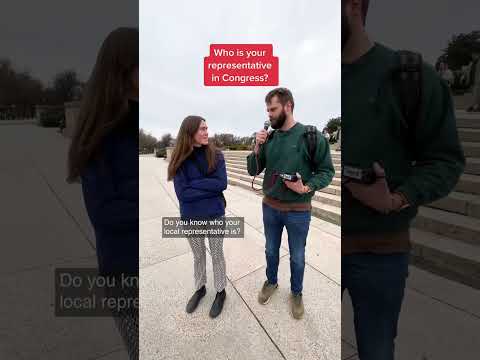 Asking people if they know their U.S. Representative