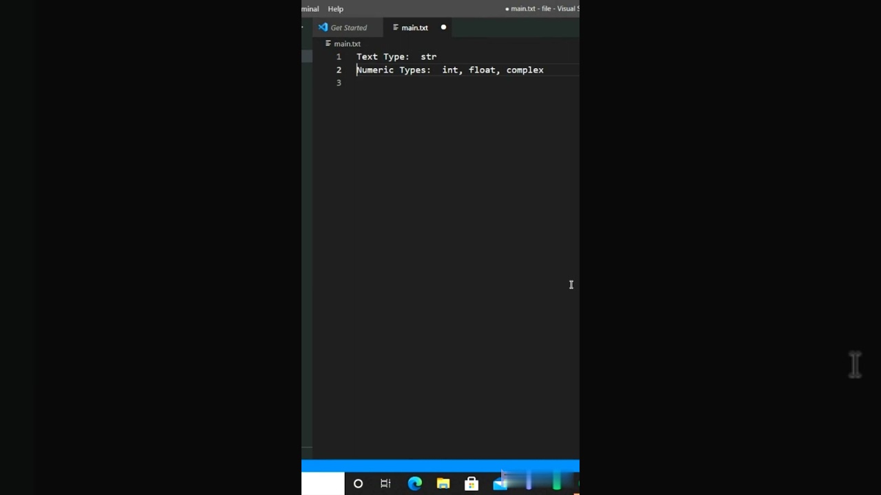 Built in data types in python | Python #shorts