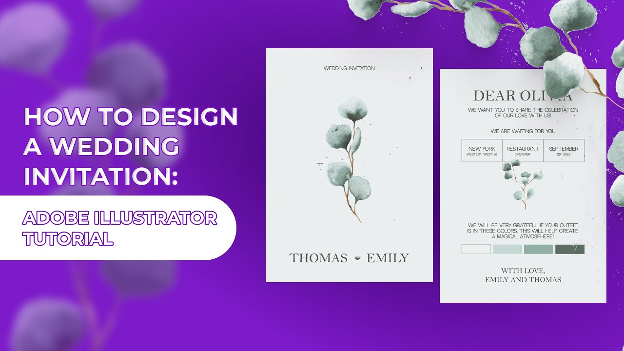 How to Create a Wedding Invitation: Easy Adobe Illustrator Tutorial