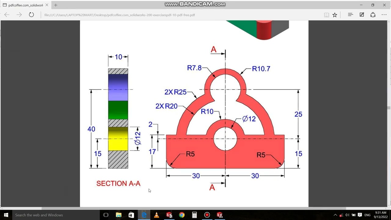 Solidwork exercise 27