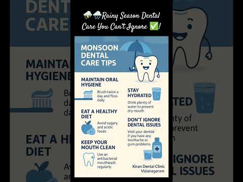 Monsoon Dental Care by Dentist for Safe Teeth, Healthy Gums #dental #ytshorts #youtubeshorts