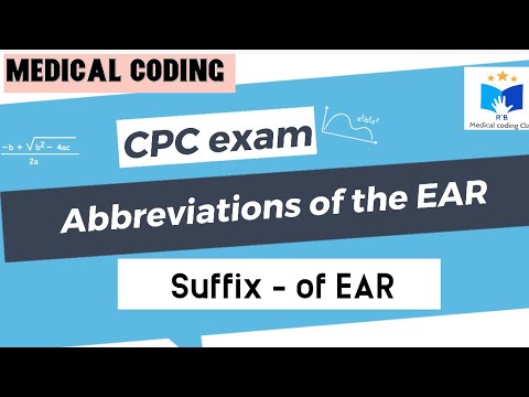 AAPC - CPC exam IMP abbreviation // Abbreviation of the Ear // Suffix- of Ear // IMP Anatomy