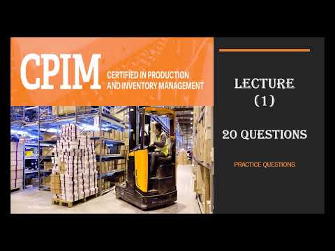 Lesson 1: APICS CPIM Exam Prep l Exam Questions | Practice Tests