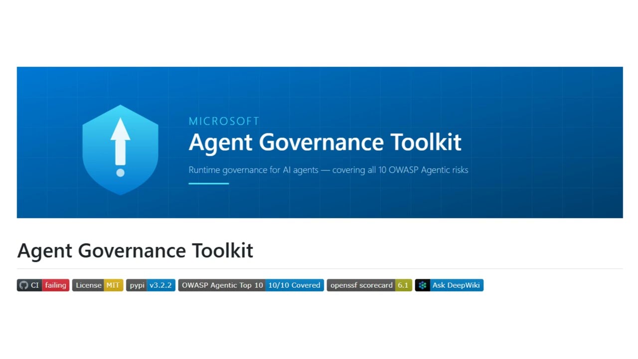 Agent Governance Toolkit