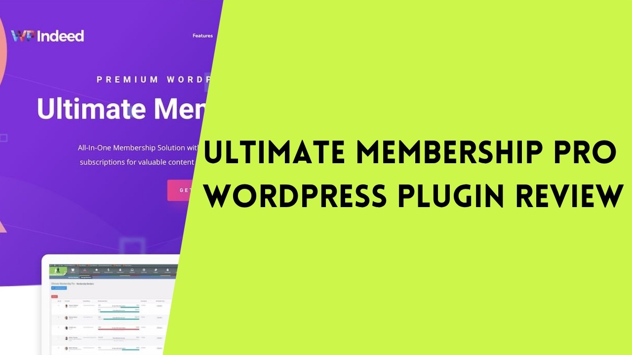 🥇 ULTIMATE MEMBERSHIP PRO WORDPRESS PLUGIN REVIEW | WORDPRESS PLUGIN