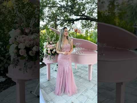 Cocktail Hour in a garden/ fairy tail wedding🌸 #weddingpianist #weddings #weddingmusic #pianists